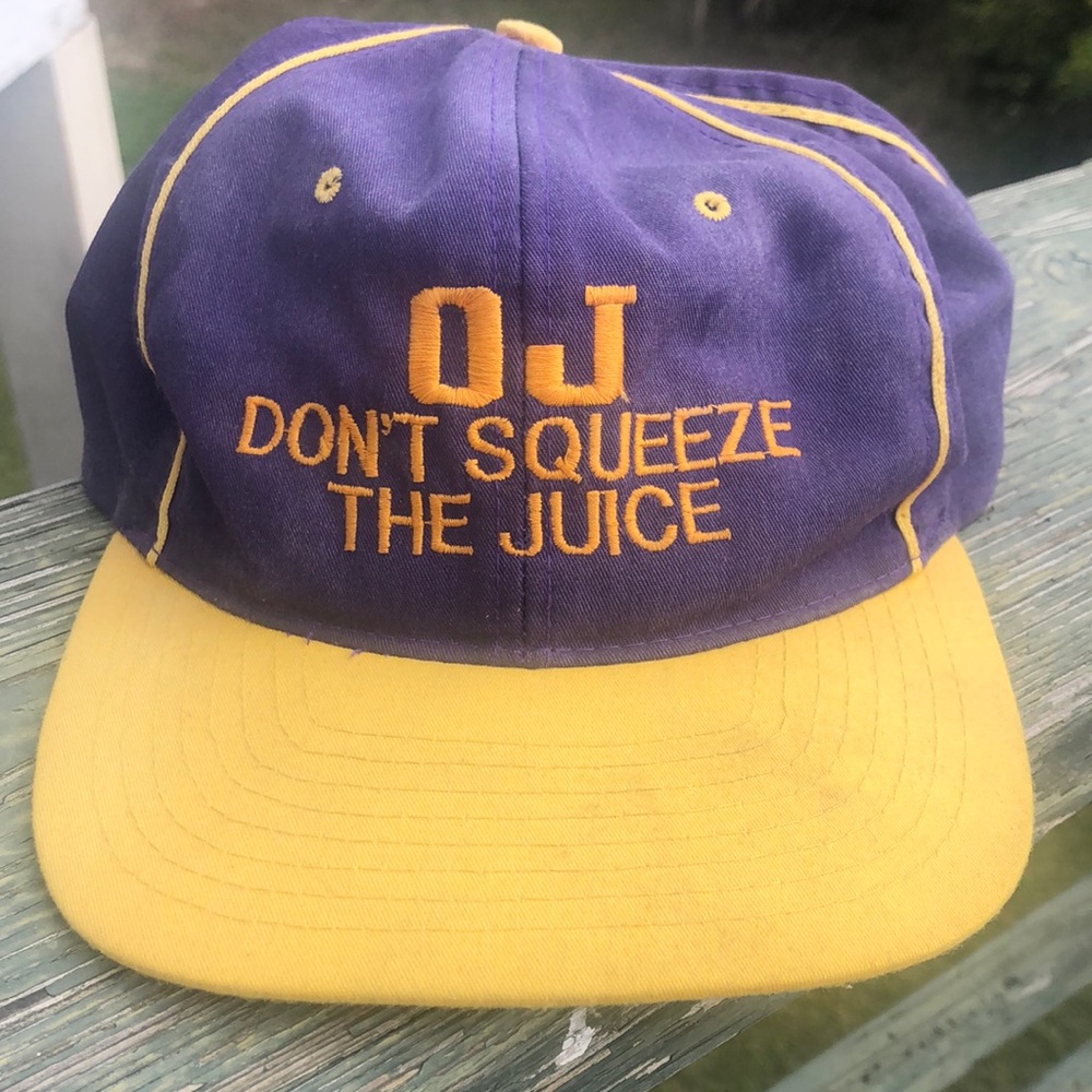 Rare 90s Nissin Oj Don’t Squeeze The Juice Cap - Gem